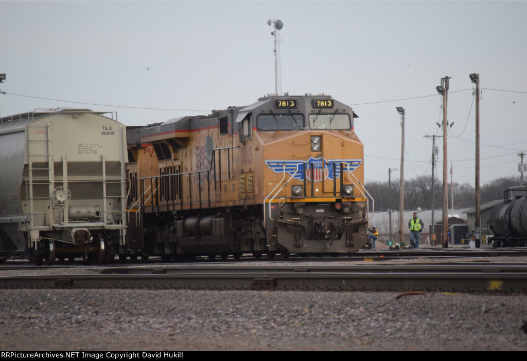 UP Engine 7813, Des Moines IA